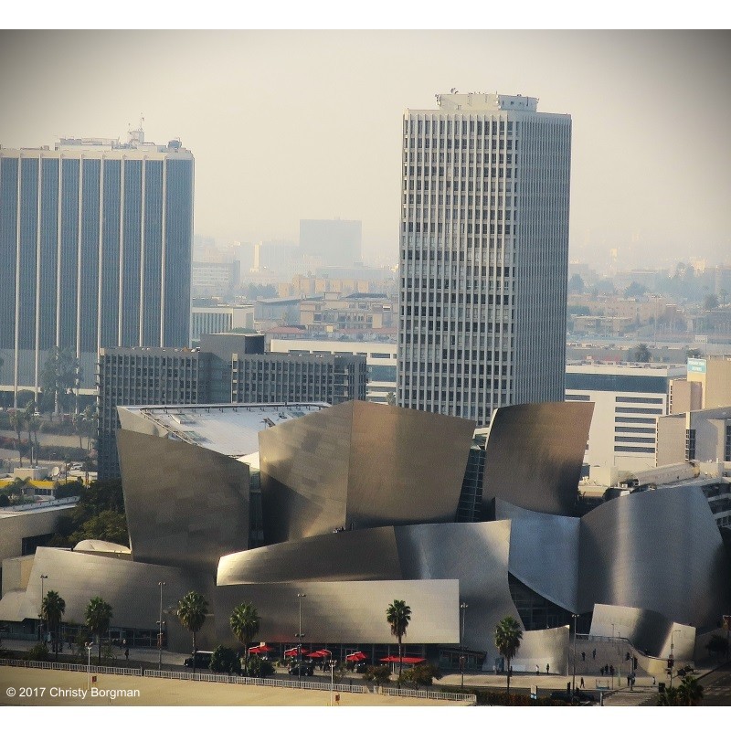 December 26, 2017 Disney Concert Hall from the City Hall Observation ...